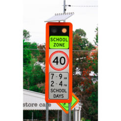Enhanced Solar School Zone Sign - Aldridge